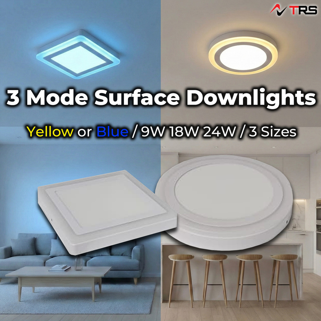 Double Color LED Panel Light Panel LED Ceiling Lamp Downlight surface ...