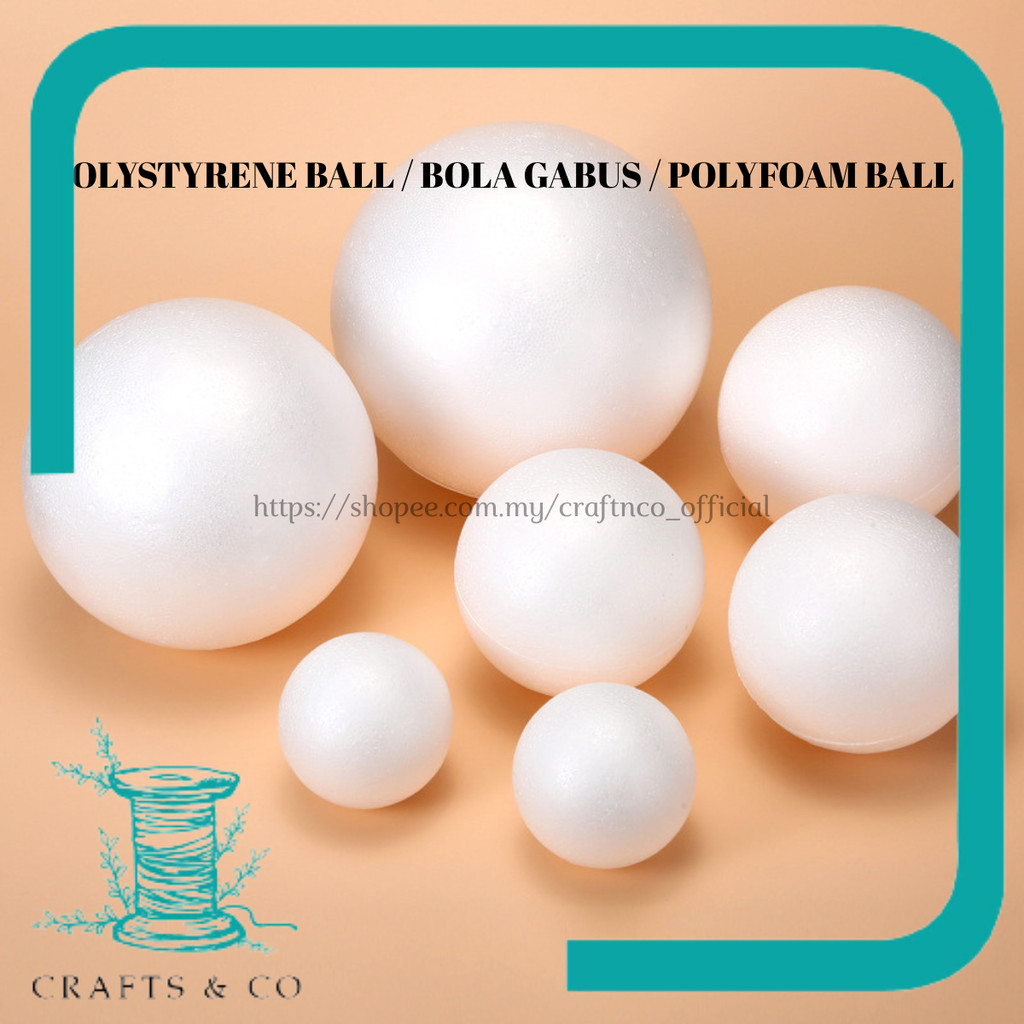White Round Polystrene Ball / Polystyrene Craft Foam Ball / Polyfoam ...