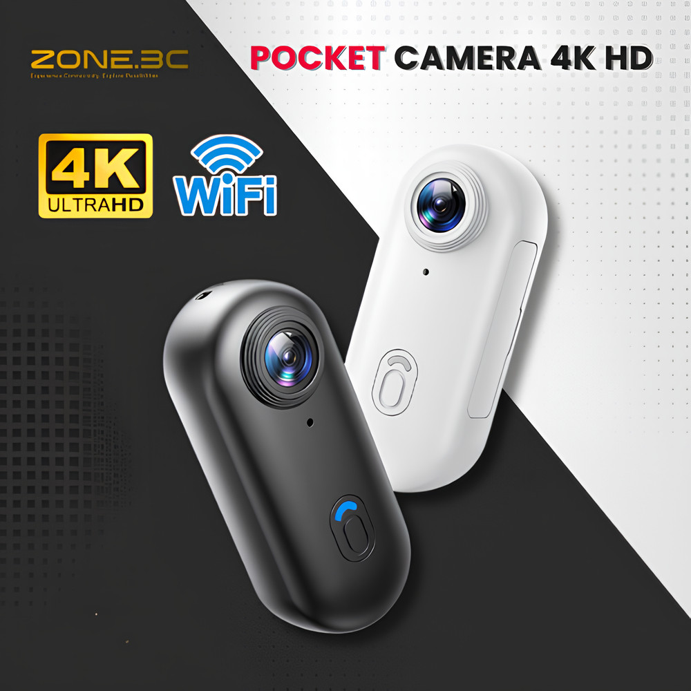 Portable 4K WiFi Action Camera - Magnetic Thumb Cam Waterproof ...