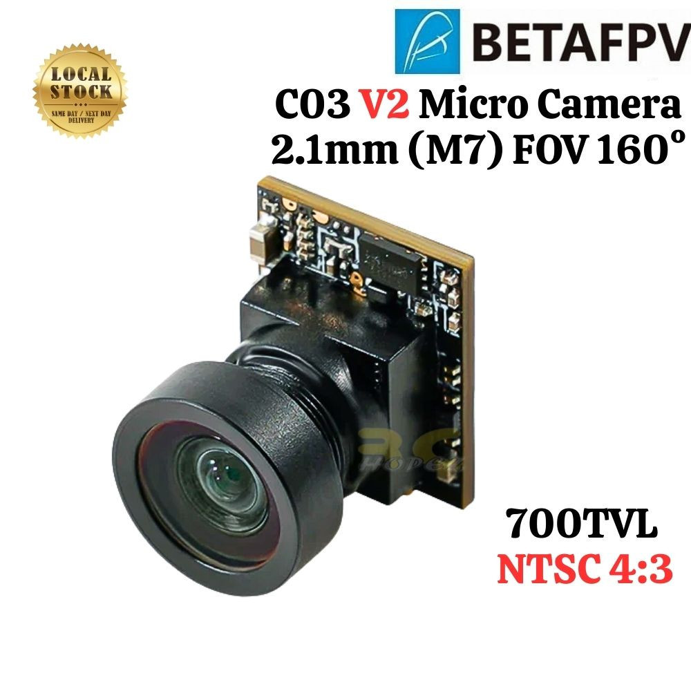 Betafpv C03 V2 Micro 2.1mm(M7) FOV 160° 700TVL FPV Camera Compatible ...