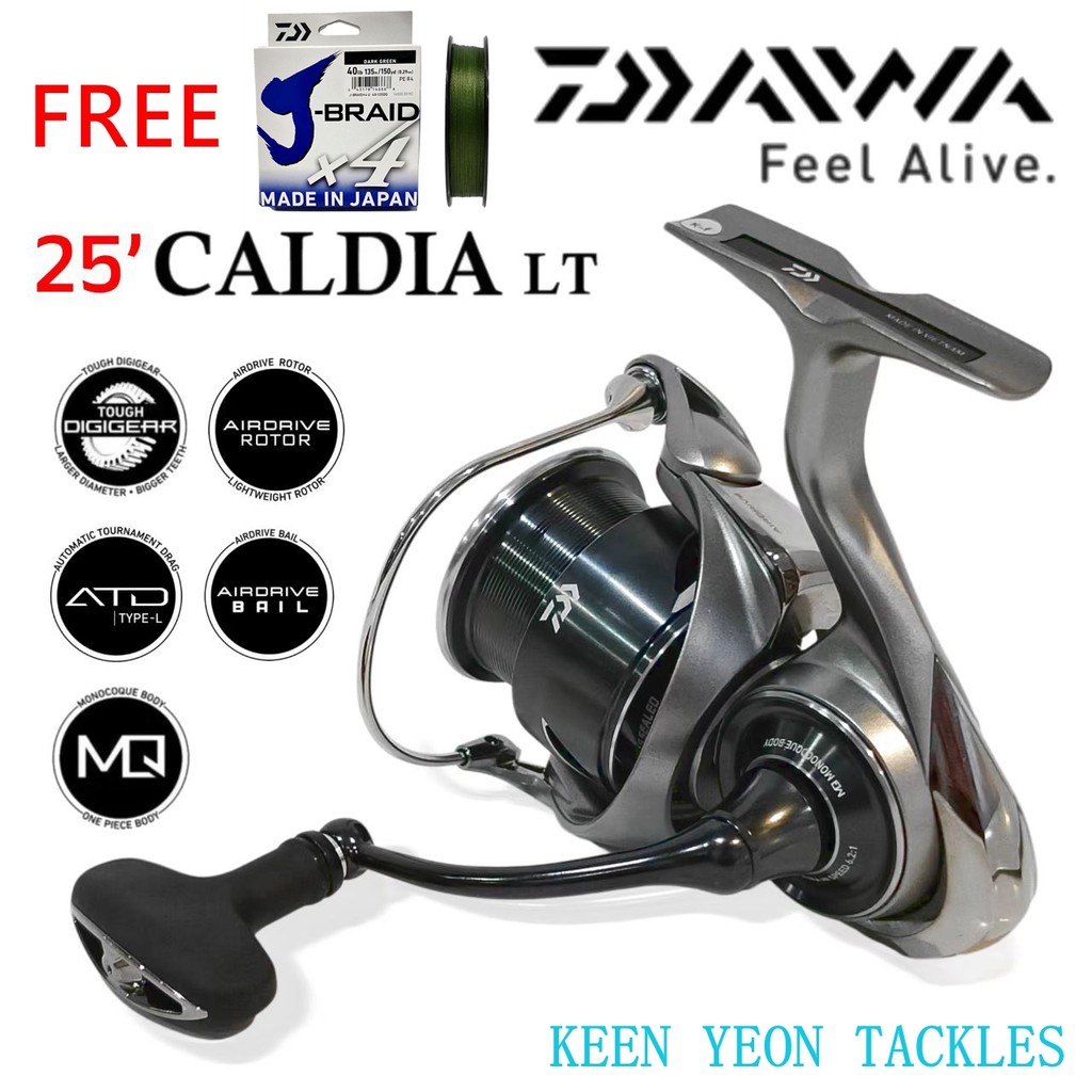 ⭐DAIWA 2021' / 2025' CALDIA LT / FC LT FISHING REEL (SPINNING) | Shopee ...