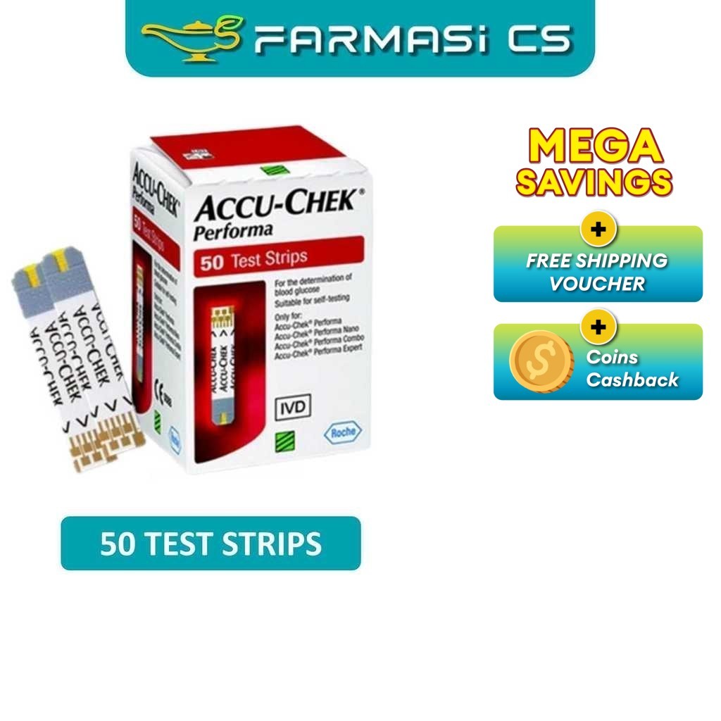 Accu-Chek Performa Test Strips 50 Strips EXP:03/2027 [ Accu Chek Blood ...