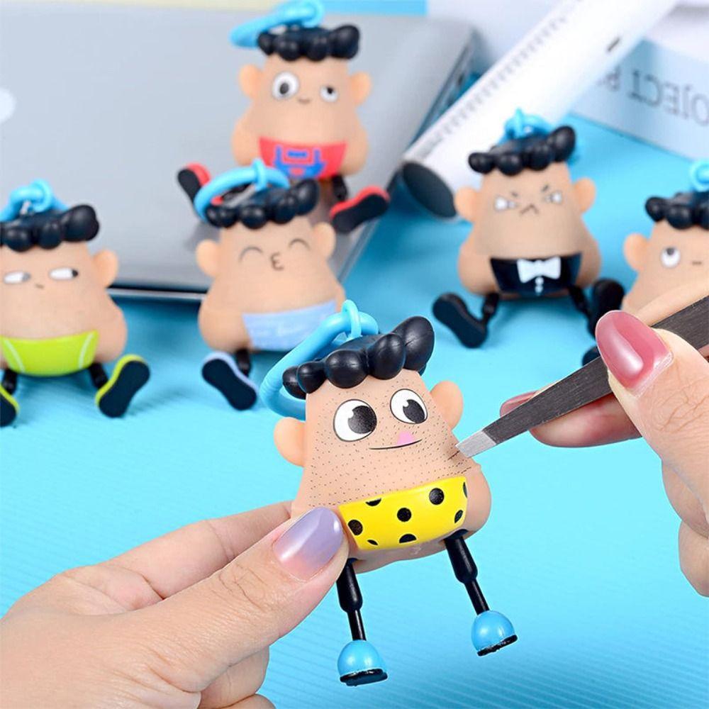 AOPHEKM Pull Beard Blackhead Toy, Pimple Anti Stress Toy Polyester ...