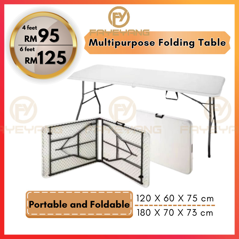Fayeyang Multipurpose 4ft 6ft Folding Table Catering/Buffet Exhibition ...
