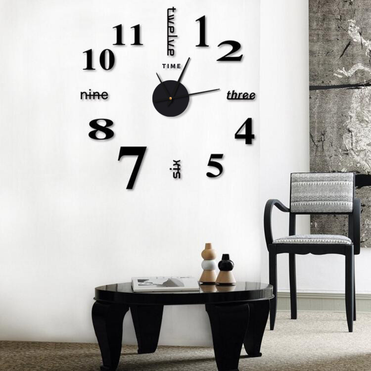Wenbo Jam Dinding 3D Hiasan Decoration Sticker Home Office DIY Wall ...