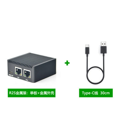 NanoPi R2S Mini Router 1GB RAM RK3328 Dual Gigabit Ethernet Metal Shell ...