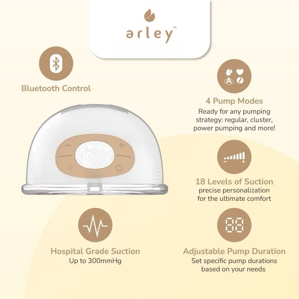 Arley Z4 PLUS Slim Fit Pam Susu Handsfree Senyap dengan Bluetooth ...