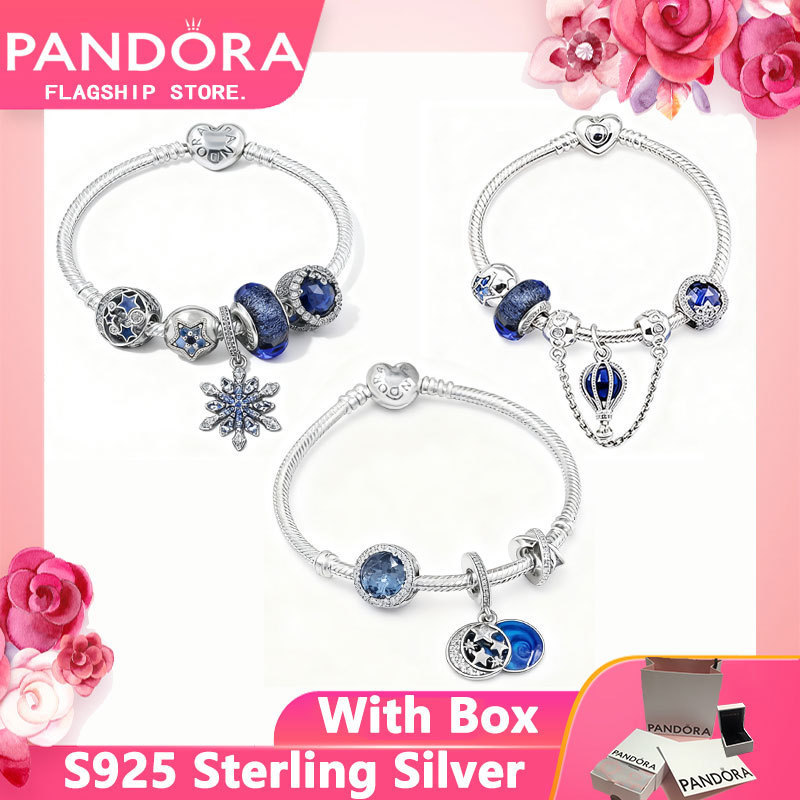 Pandora 925 Silver Original Gift for Couples With Box Romantic Starry ...