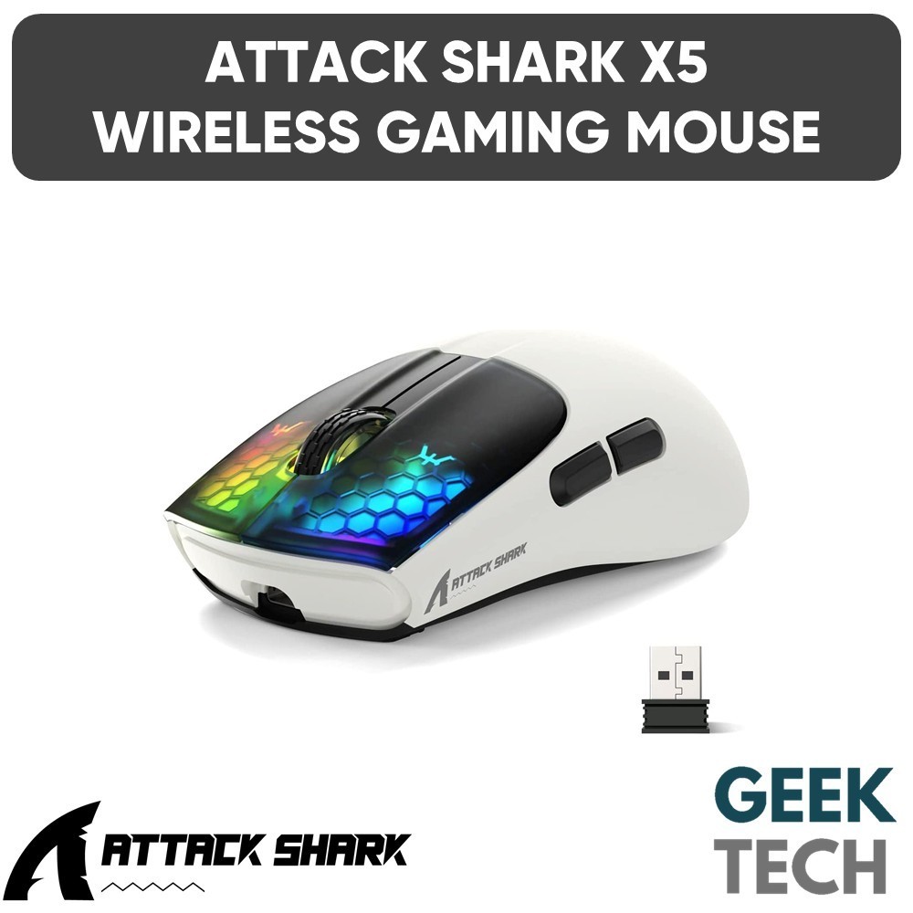 ATTACK SHARK X5 Tri-mode 49g Ultra-lightweight Wireless Gaming Mouse ...