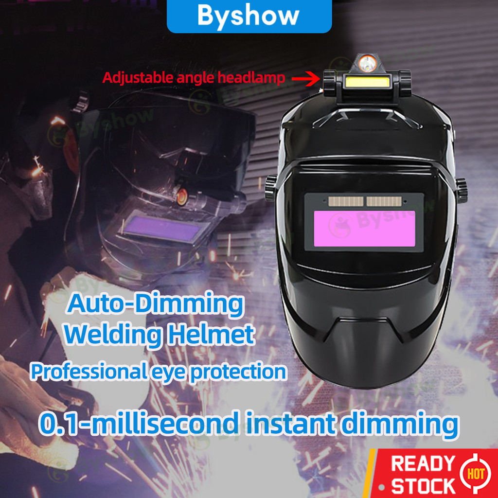 Byshow Topeng Kimpalan Auto Gelap Sesuai untuk Kimpalan Arka Kerja ...