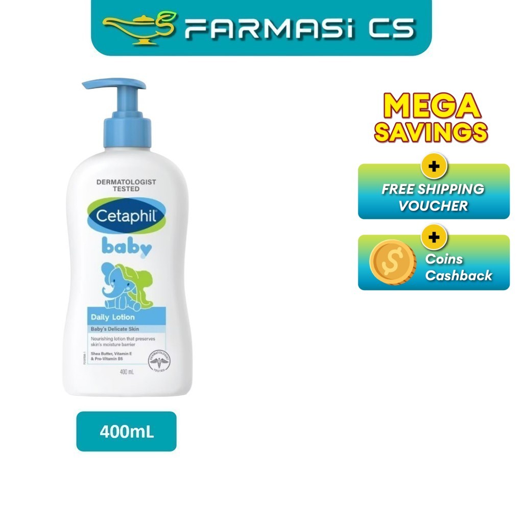 Cetaphil Baby Daily Lotion with Shea Butter with PUMP 400ml EXP:10/2026 ...