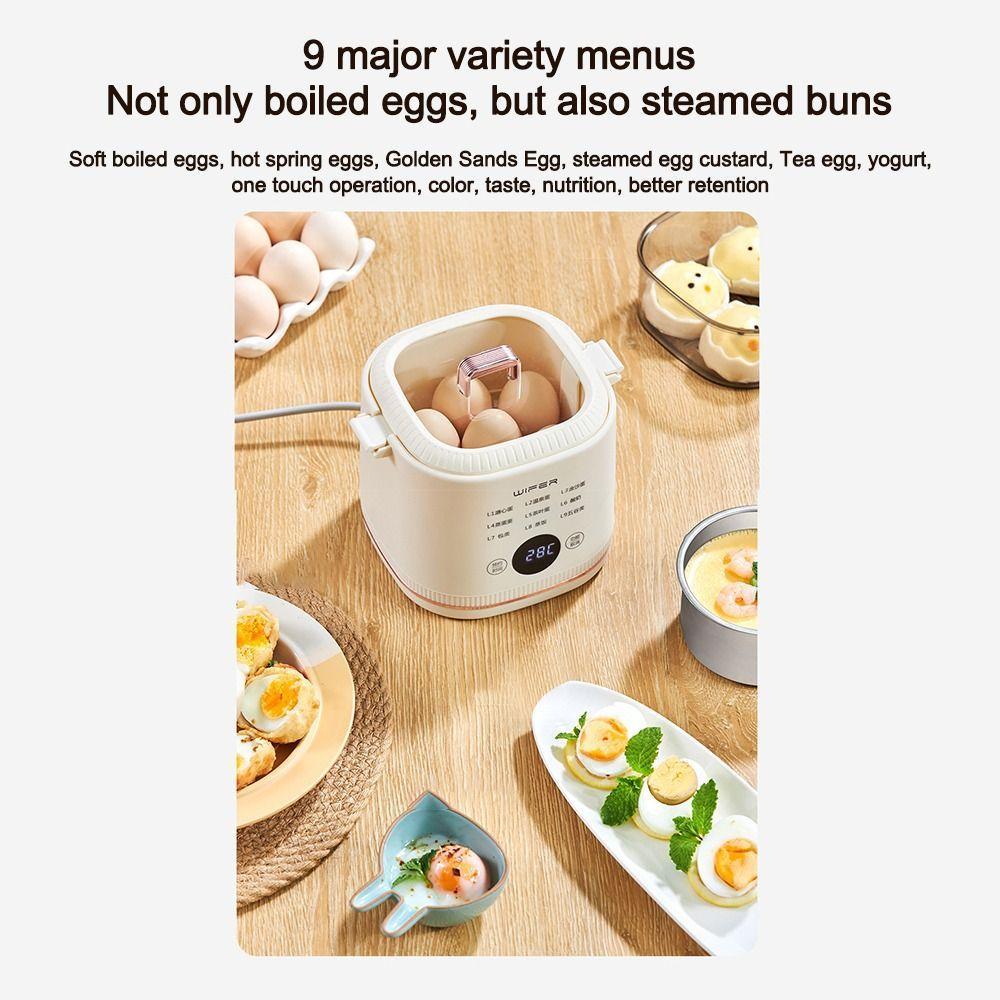 UNIKZY Electric Egg Boiler, Multifunctional 2-Layer Egg Boiler, 24-Hour ...