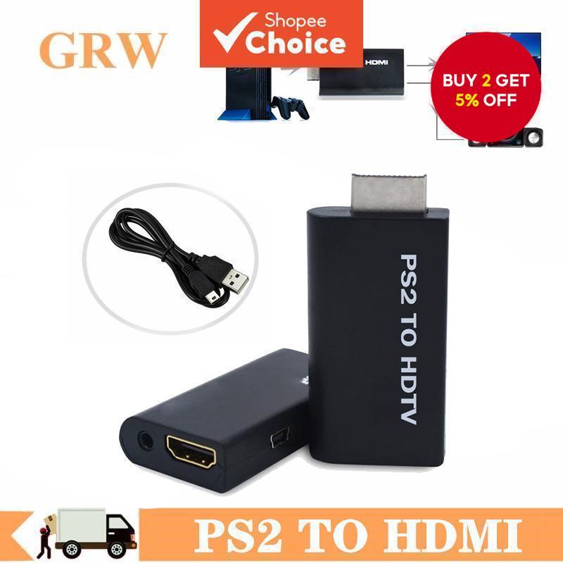 PS2 to HDMI Converter Audio Video Adapter Full Support for PS2 Display ...