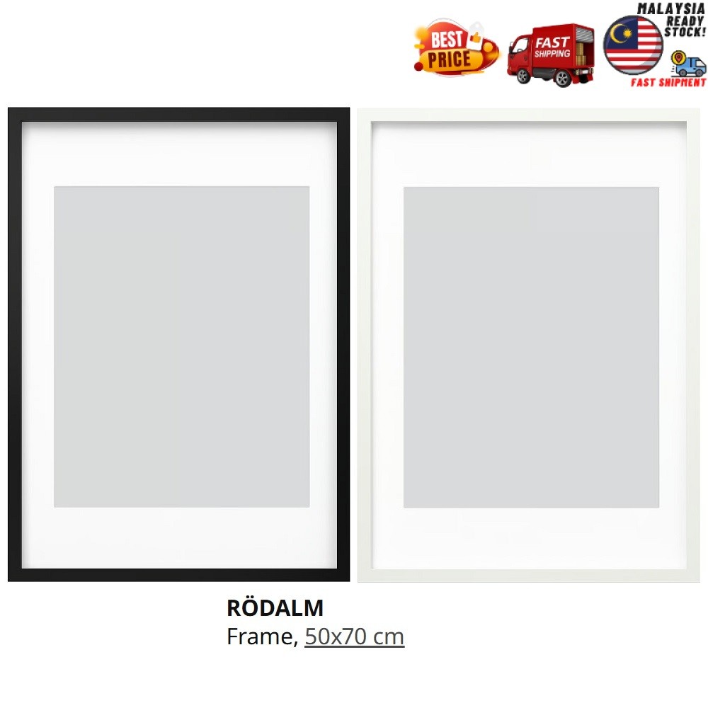 MINIKEA [50x70cm] Thicker Border Mega Large Picture Frame . Fibreboard ...