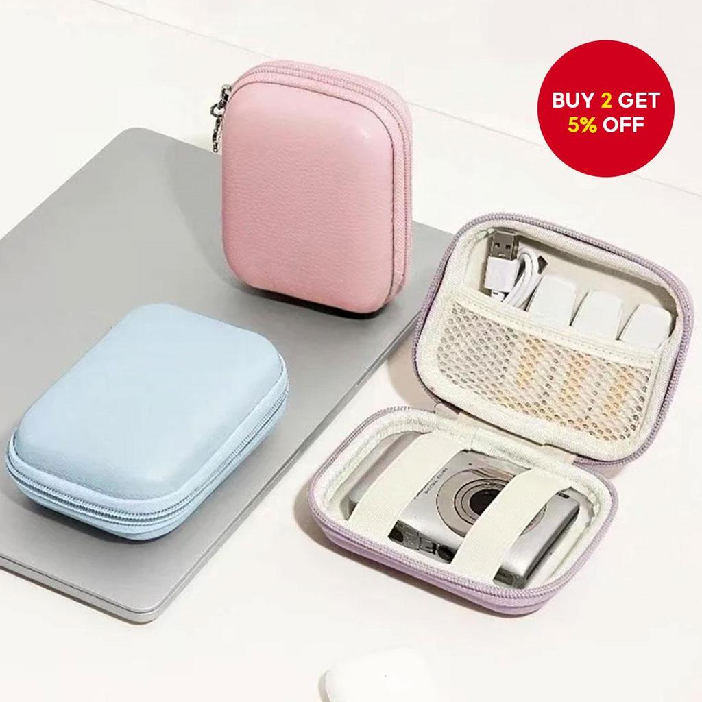 PU Leather Camera Case Storage Organizer Bag Hard Shell Digital Small ...