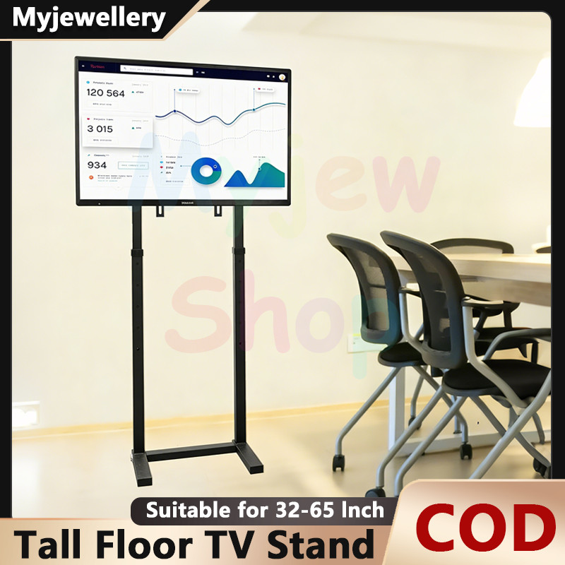 Universal Tall Floor TV Stand with Bracket Mount Free Standing for 32 ...