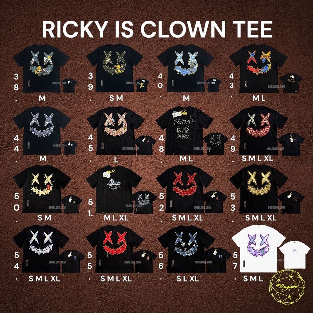 Ricky Is Clown RIC Smiley Tee 2025 / 2026 | Shopee Malaysia
