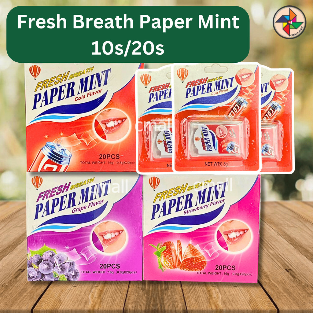 [HALAL] Fresh Breath Paper Mint Candy Fresh Cooling NonStop Flavour ...