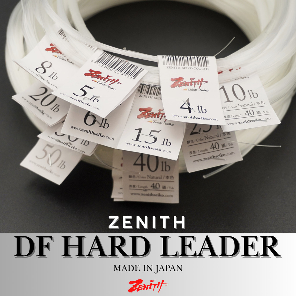 DF HARD LEADER ZENITH Monofilament FISHING LEADER TANGSI JAPAN PERAMBUT ...