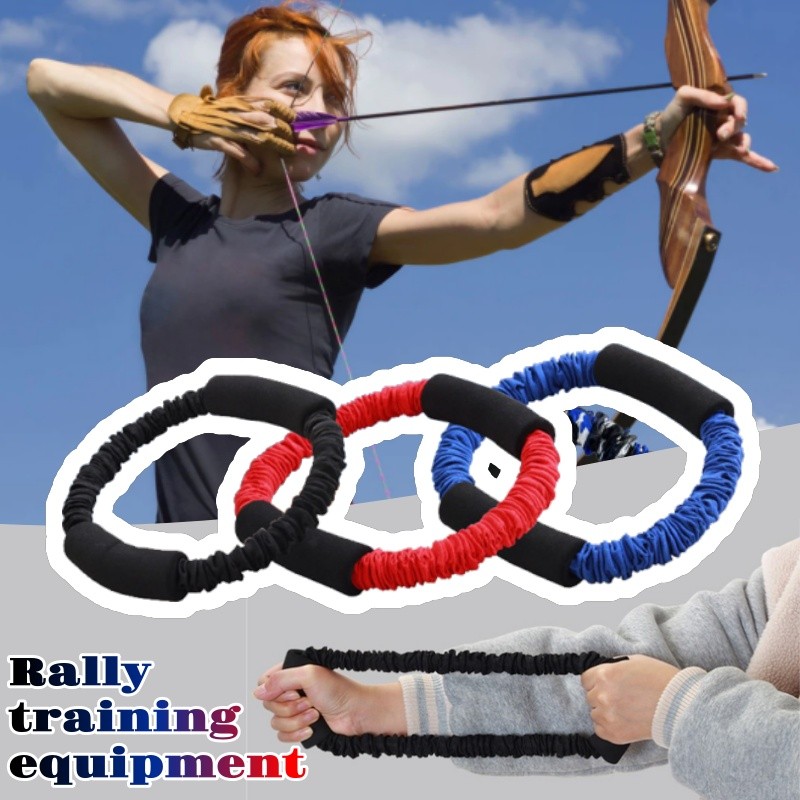Bow Trainer Rubber Elastic Band 25-45 lbs Pull Trainer for Archery Bow ...
