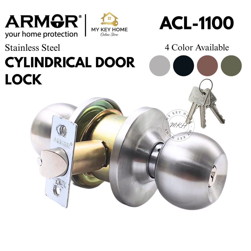 Armor ACL-1100 Cylindrical Lock Door Knob Entrance / Privacy SUS304 ...