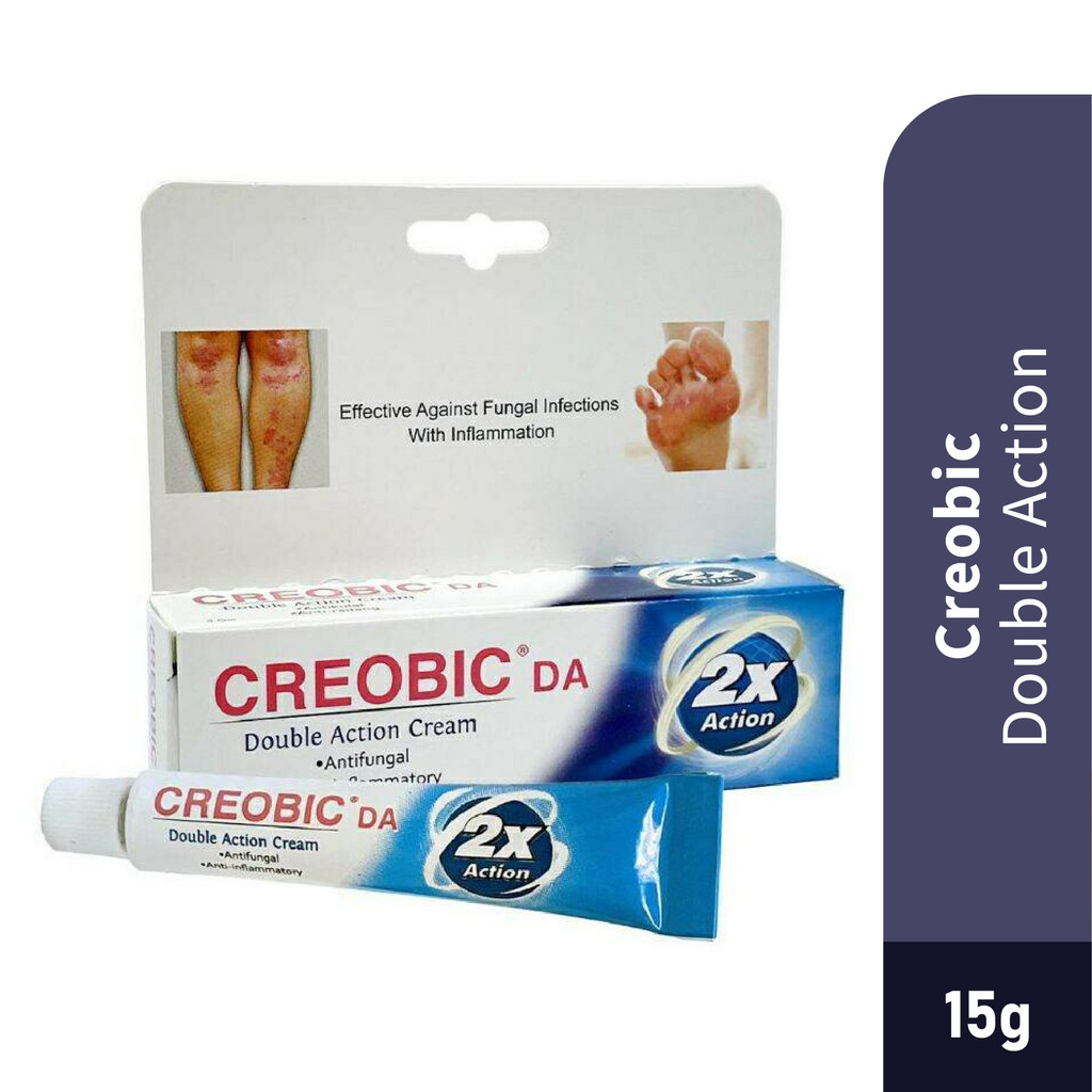 CREOBIC Double Action 15g for Antifungal Cream, Skin HMS Healthstore ...
