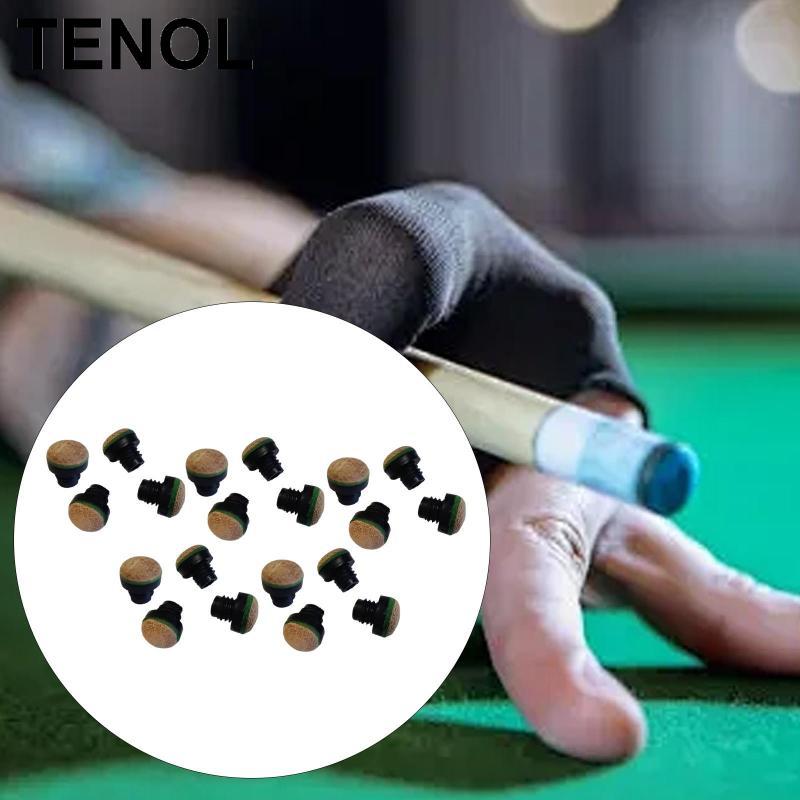 TENOL 20 Pieces Billiards Cue Tips 12mm Easy Installation, Screw on ...