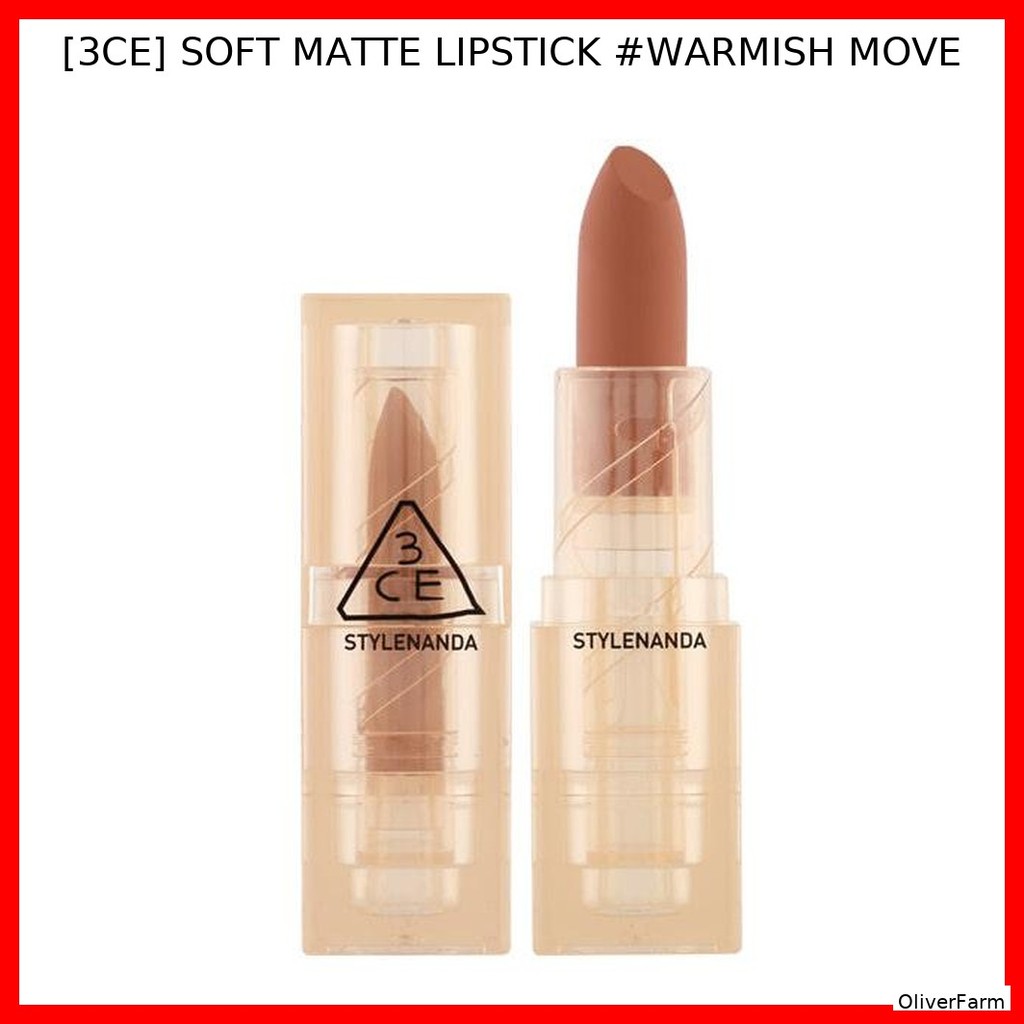 [3CE] SOFT MATTE LIPSTICK #WARMISH MOVE / Korean Lipstick / Soft Matte ...