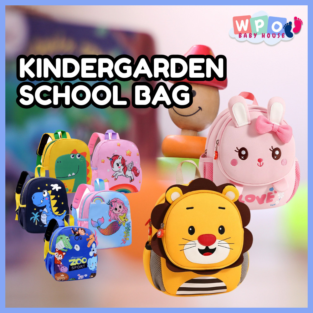 Preschool School Bag Kindergarten Bag Toddler Backpack Dinosaur Lion ...