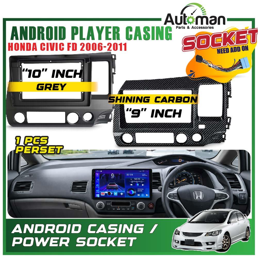 Android Player Casing Honda Civic FD 2006 - 2011 Dashboard Frame Low ...