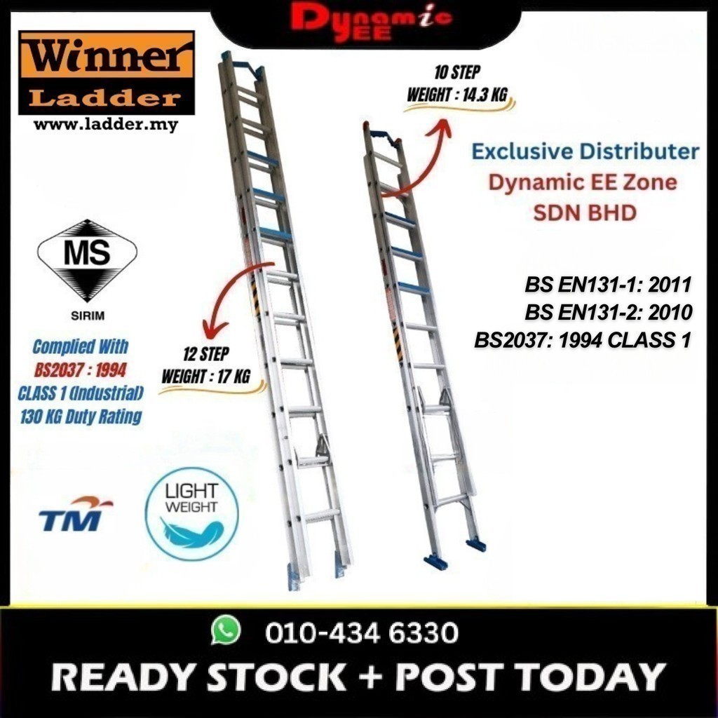 WINNER:LADDER BS2037 :1994(Class 1 Industrial) Heavy Duty Double ...