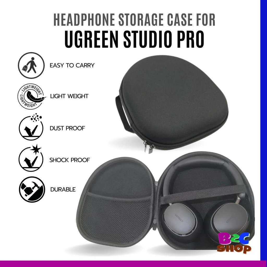 UGREEN Studio Pro 48dB Headphone Compatible Protective EVA Case ...