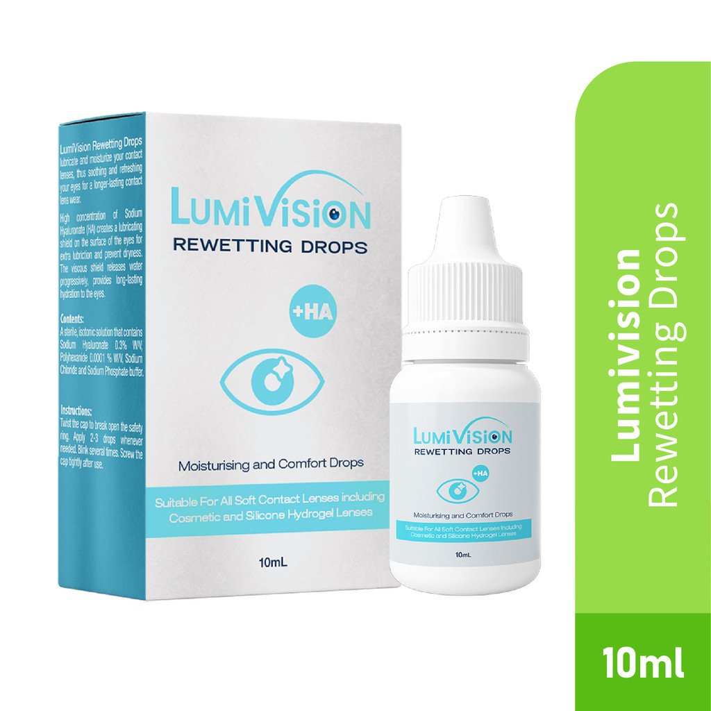 LUMIVISION Rewetting Drops 10ml Eye Drops for Dry Eye & Contact Lens ...