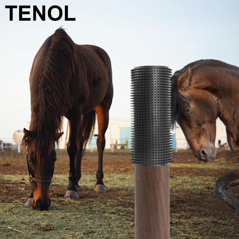 [TENOL] Horse Scratching Post Pad Cow Scratching Post Dogs for Grooming ...
