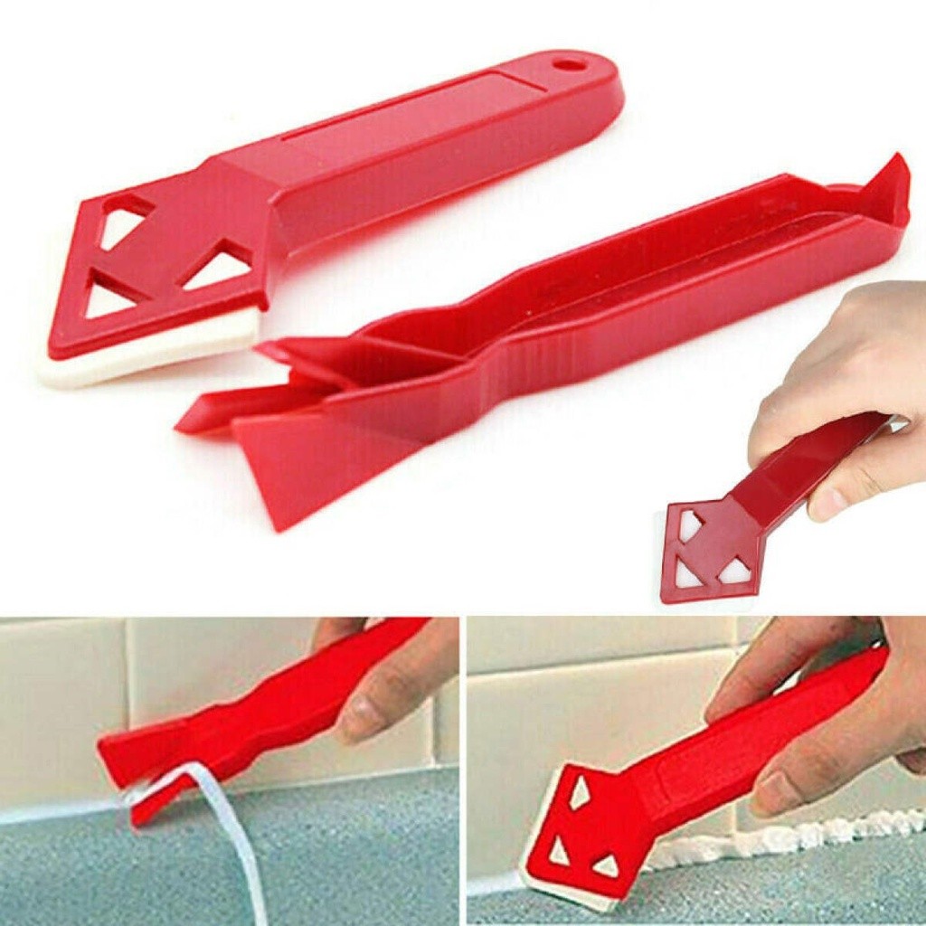Grout Remover Grouting Scraper Red Caulking Tool Kit Corner Joint ...