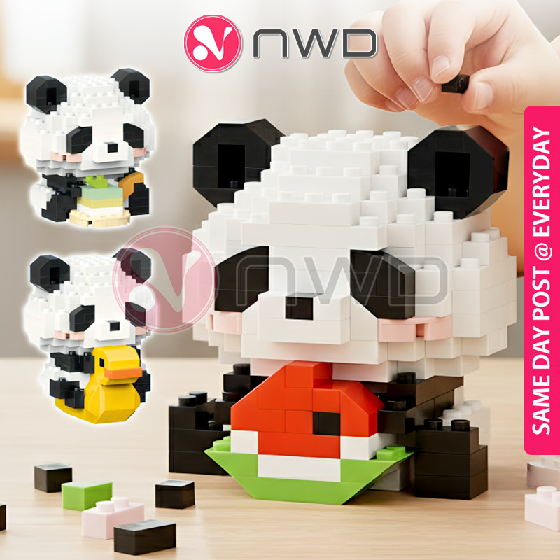 𝗠𝗜𝗡𝗜 𝗖𝗥𝗜𝗧𝗧𝗘𝗥 》 Mini Panda Building Blocks DIY Toy Micro Bricks Assemble ...