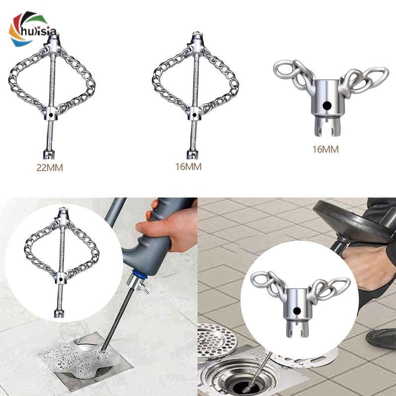 [chulisia] Flex Shaft Sewer Descaling Chain Steel Professional Pipe ...
