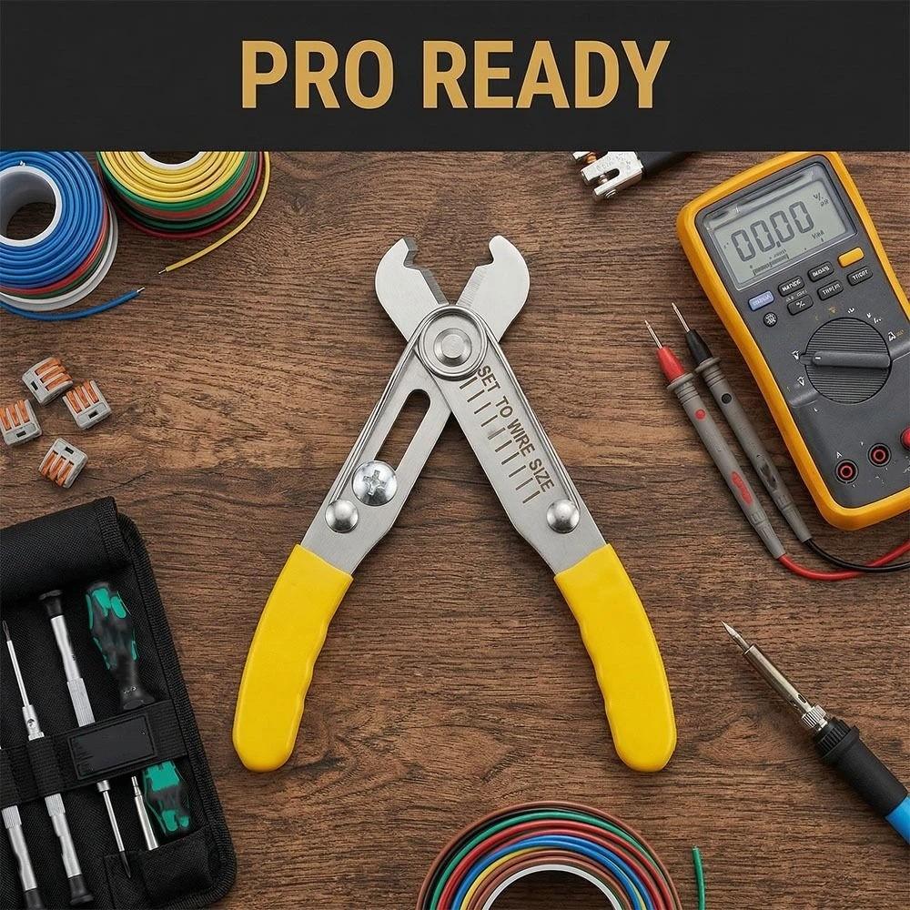 CABEZATWLJ Wire Stripper, Wire Cutting Sharpened Stainless Steel Jaw ...