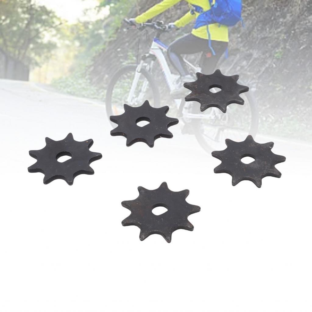 lixadaofficial.my 5PCS 9T Chain Sprocket Steel D Hole Motor Engine for ...