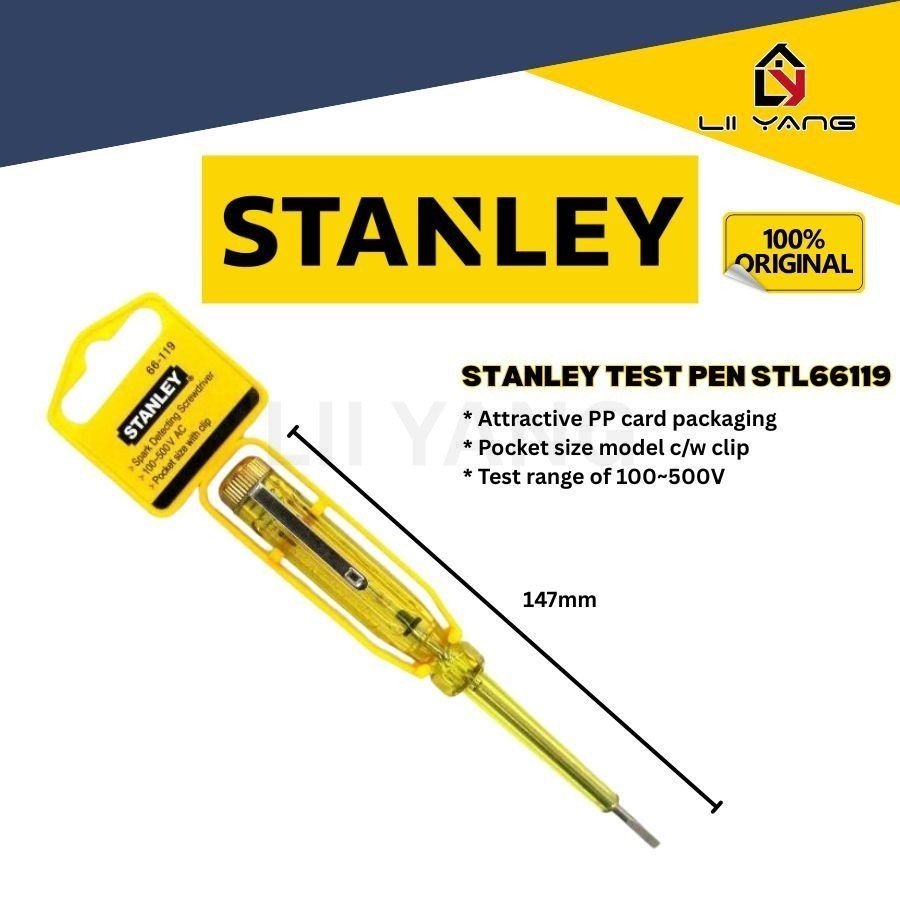 [Original] Stanley Test Pen STL66119 Heavy Duty Electrical Test Pen ...