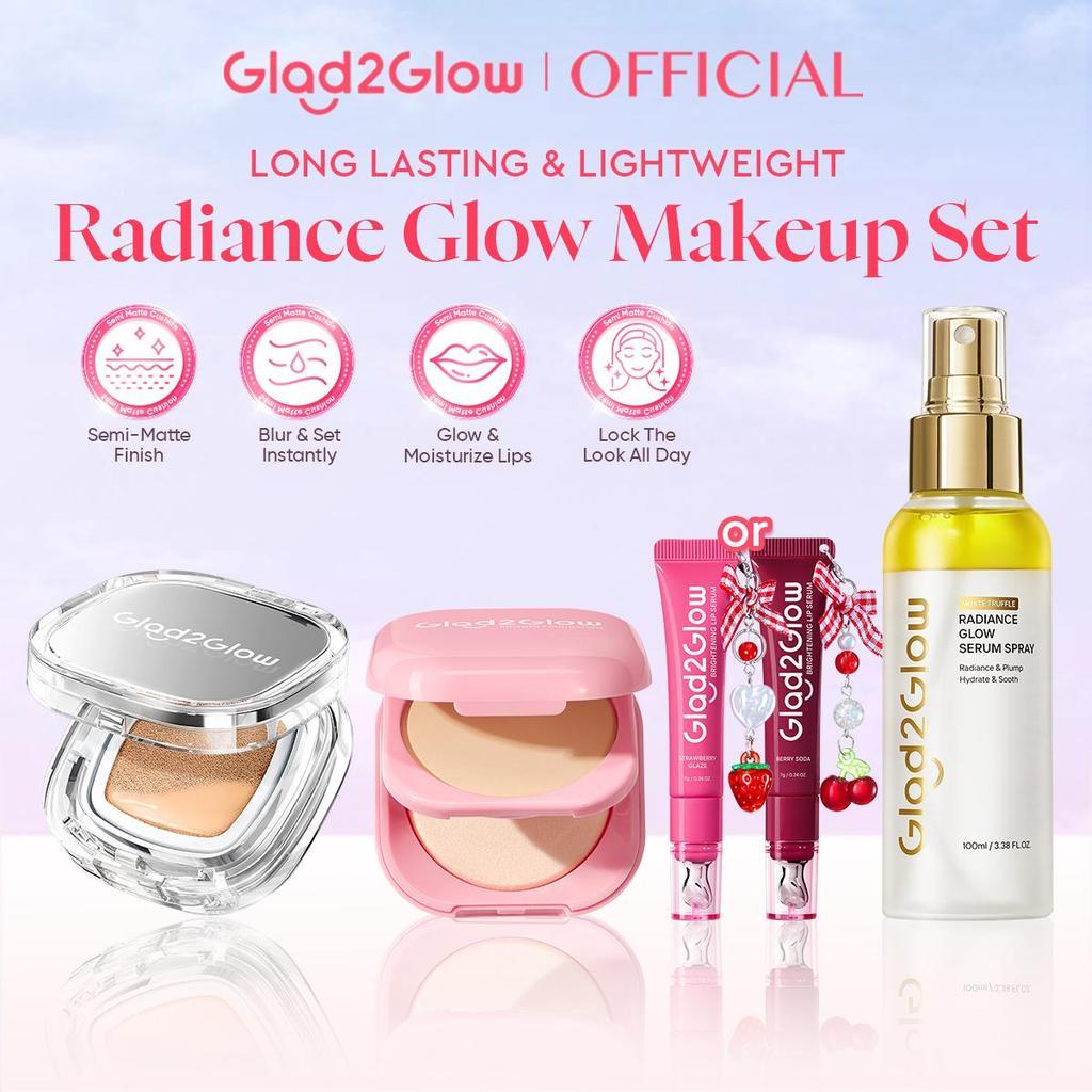 【New Launch】Glad2Glow Radiance Glow Makeup Set | Glow Cushion+Lip Seum ...