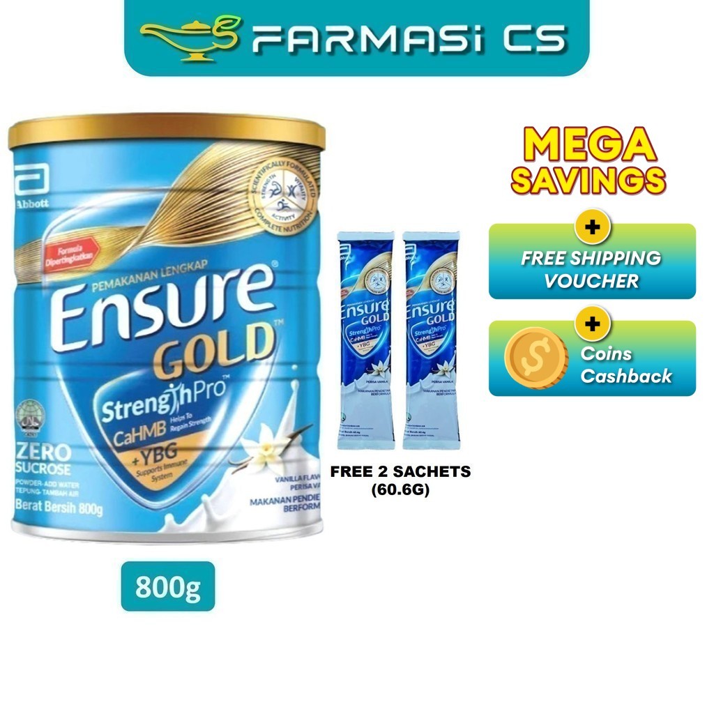 (ANNIVERSARY SPECIAL) Ensure Gold StrengthPro ZERO Sucrose 800g EXP:03/ ...