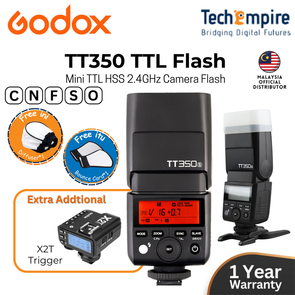 Godox Thinklite TT350 2.4G TTL HSS Flash Speedlite with wireless flash ...