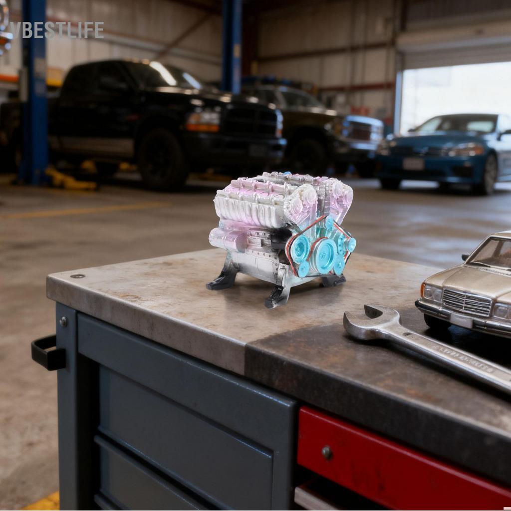 VBESTLIFE RIZGHWOY V8 Engine Model Kit DIY STEM Mini Building Set with ...