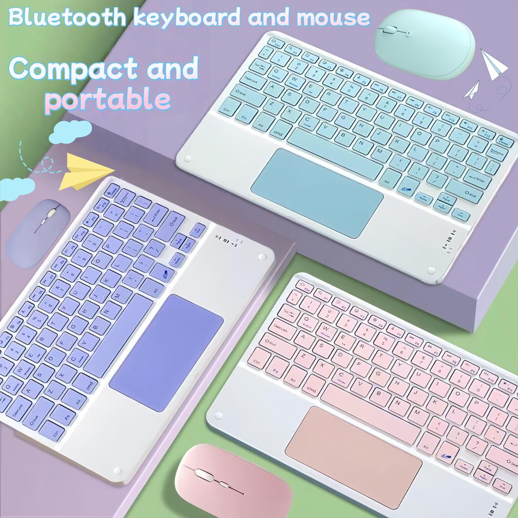Lightweight Magnetic Bluetooth Touch Keyboard Mouse Combo for iPad ...
