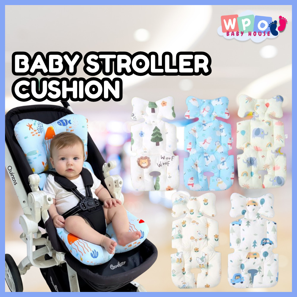 Baby Stroller Cushion Portable Car Seat Chair Pad Extra Thick Soft ...