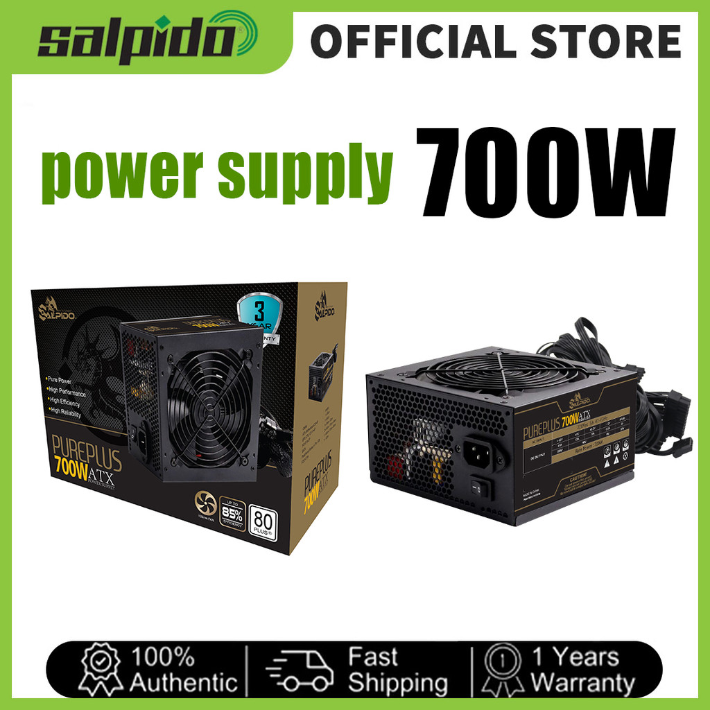 Salpido Pureplus 700W 80+ White PSU | Power Supply for Gaming PC ...