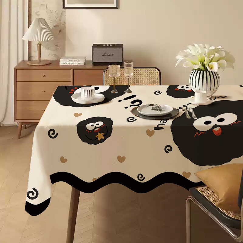 Cartoon Series Anti-Stain Tablecloth Table Mat Cute Style Irregular ...