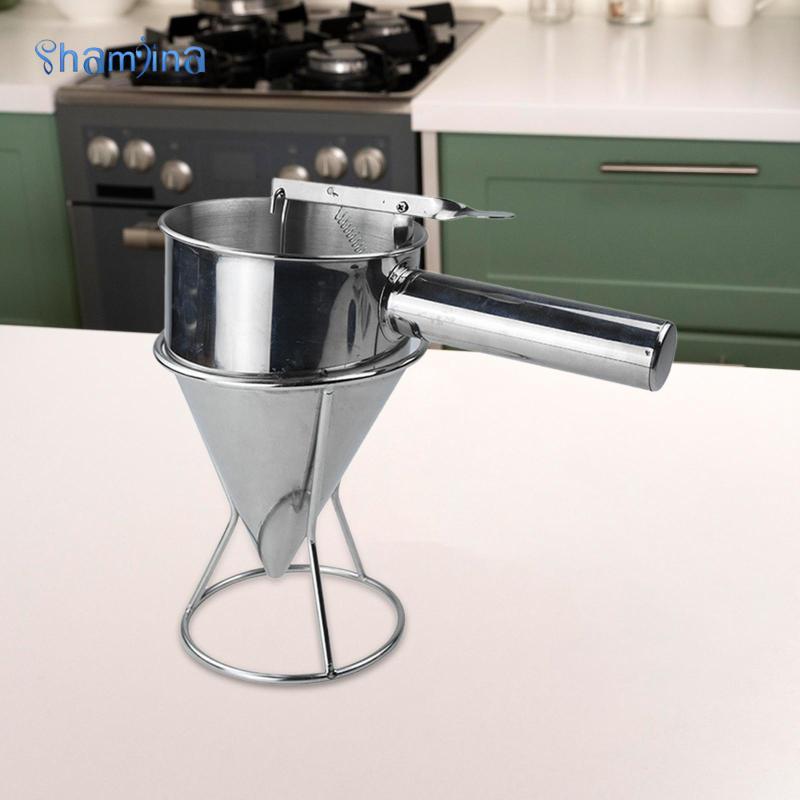 Shamjina Pancake Batter Dispenser Stainless Steel Cake Decorating Sel ...