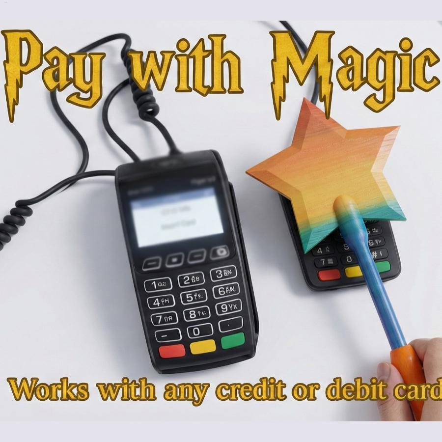 3D Printed Tap-to-Pay Magic Wand Credit & Debit Card Holder for Pranks ...